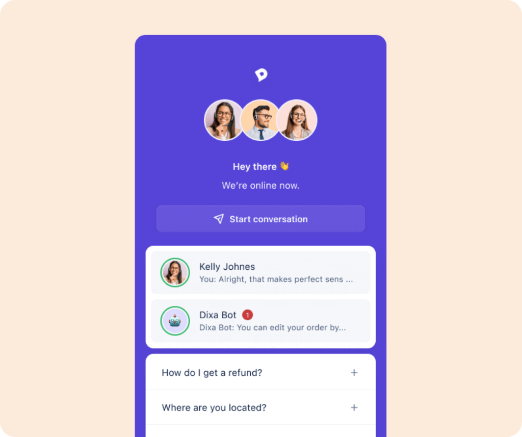 Dixa Messenger: Seamless messaging across channels and devices - Dixa