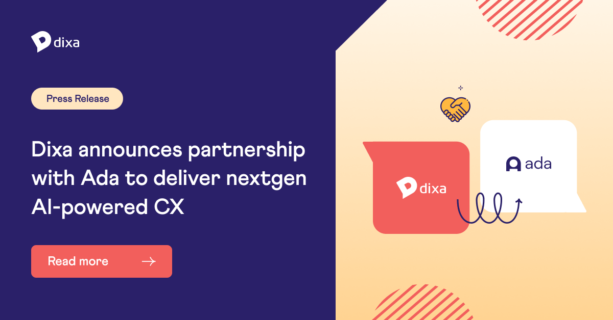 Dixa announces partnership with Ada to deliver nextgen AI-powered CX