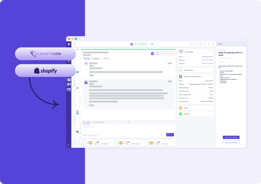 Dixa | Integrations - LoyaltyLion